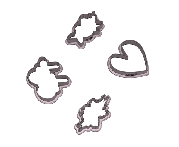 Virginia Rose Valentine's Day Class Cookie Cutter Set - 6 Bittersweets ...